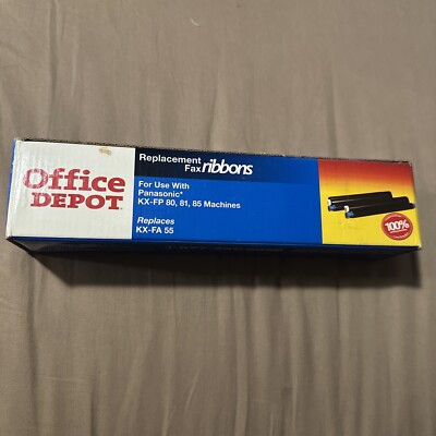 FAX RIBBONS PANASONIC KX-FP 80 81 85 and Replaces KX-FA 55 Office Depot ...