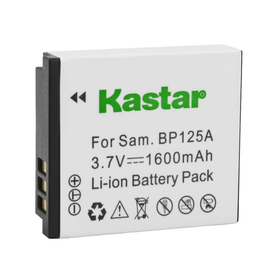 Kastar Battery LCD USB Charger for Samsung IA-BP125A & HMX-Q10 HMX-Q11 ...