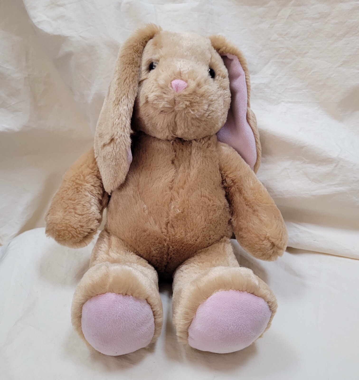 Build A Bear Workshop Stuffed Plush Bunny Rabbit Pawlette Tan W Pink ...