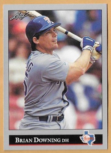 BRIAN DOWNING TEXAS RANGERS #440 - LEAF NM-MT 1992 | eBay