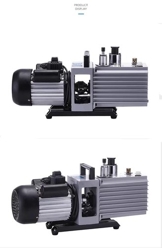 Lab Industrial 2 Stage Oil-sealed Rotary Vane Vacuum Pump 370W 0.06Pa ...