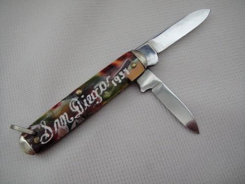 Vintage Kent 2-Blade Souvenir Pocket Knife - San Diego 1937 | eBay