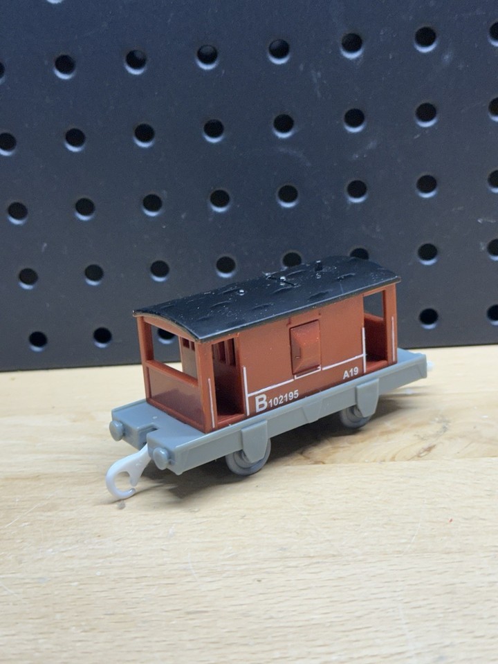 Thomas & Friends Trackmaster Cargo Red Dark Maroon Brake Van Car | eBay
