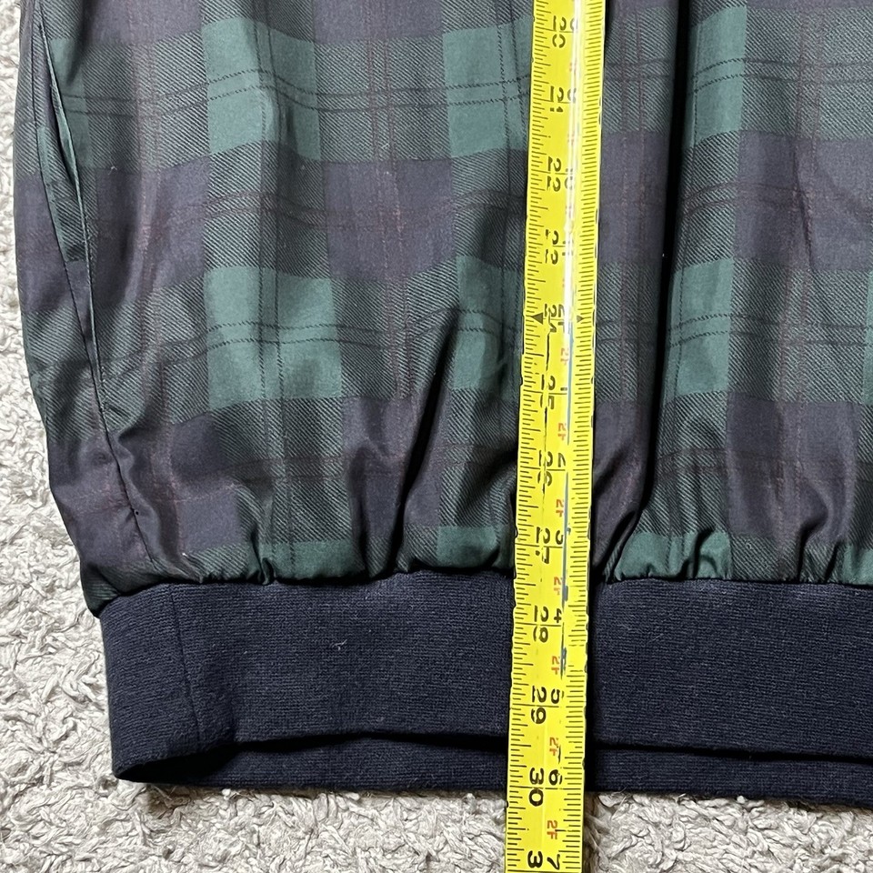 New Slazenger Golf Vest Mens Large Green Plaid Wind Stopper V Neck OWCC ...