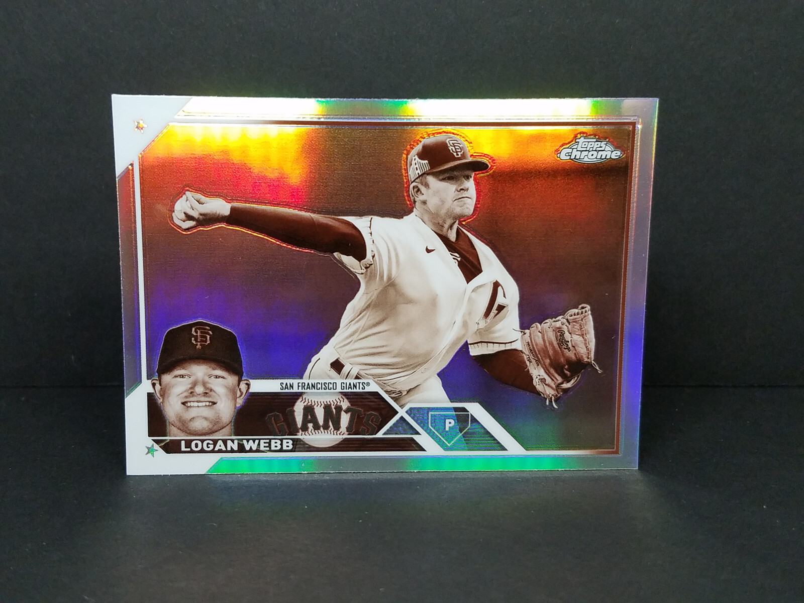 2023 Topps Chrome #32 Logan Webb, San Francisco Giants Sepia Refractor ...