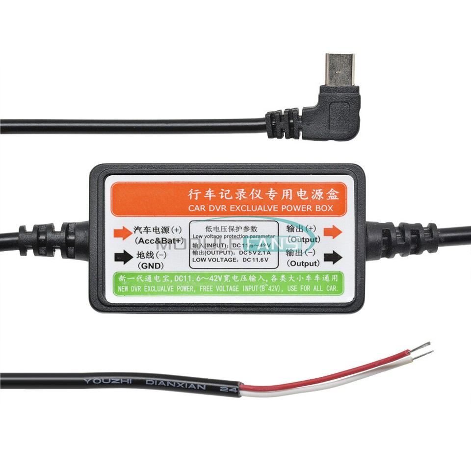 12V-23V Mini USB Port Wire Cable Car Charger Kit For Camera Recorder ...