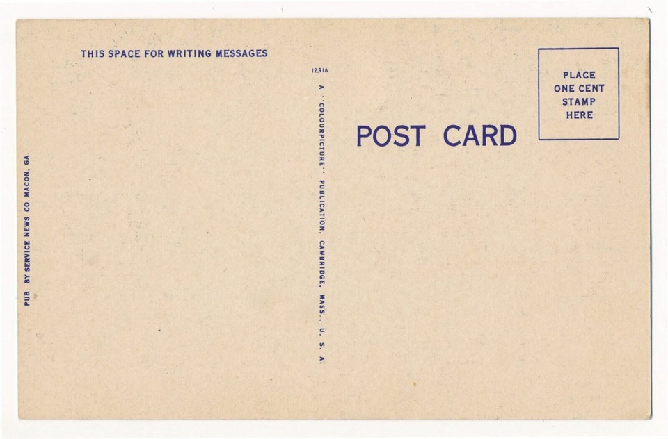 Night View of Cherry Street, Macon, Georgia ca.1940's | eBay