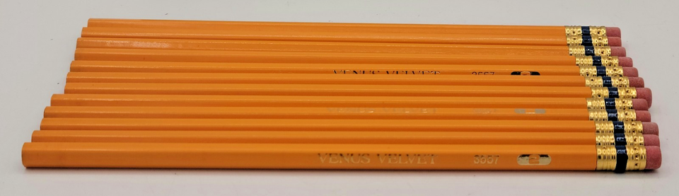 VTG Faber Castell VENUS VELVET Pencils UNUSED Dozen BOX OF 12 3557 No 2 ...