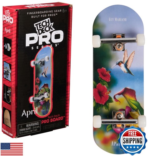 TECH DECK, April Pro Series Finger Board with Storage Display, Built ...
