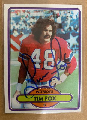 1980 Tim Fox Autographed New England Patriots Card #269 | eBay