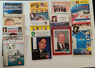 ACBL : The Contract Bridge Bulletin Magazine Assorted Lot of 14 from ...