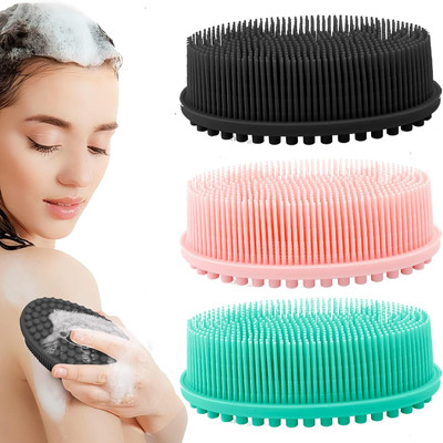 Silicone Scrub, 3PCS Body Scrub, Silicone Shower Body Brush, Bath ...