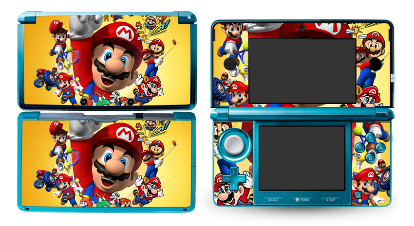 Super Mario Boxing Decal Skin Sticker Cover for Original Nintendo 3DS ...