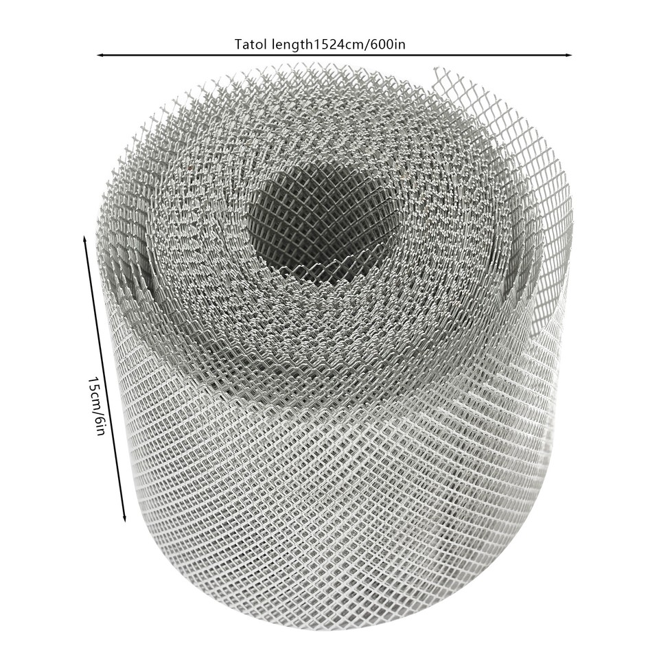 Aluminum Gutter Guard 6Inch Wide 50Ft Length Cover Mesh Leaf Debris ...