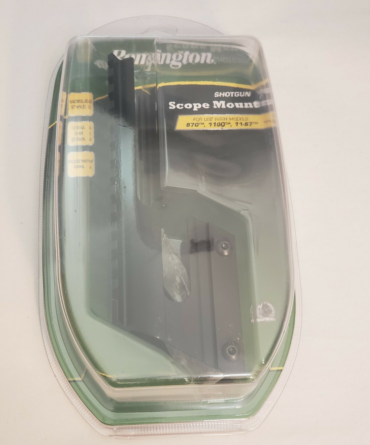 Remington Shotgun Saddle Scope Mount Rail 12 & 20 Ga 870 1100 11-87 ...
