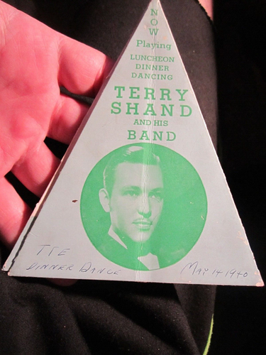 1940 TERRY SHAND AND HIS BAND NOW PLAYING ADVERTISEMENT CENTURY ROOM ...