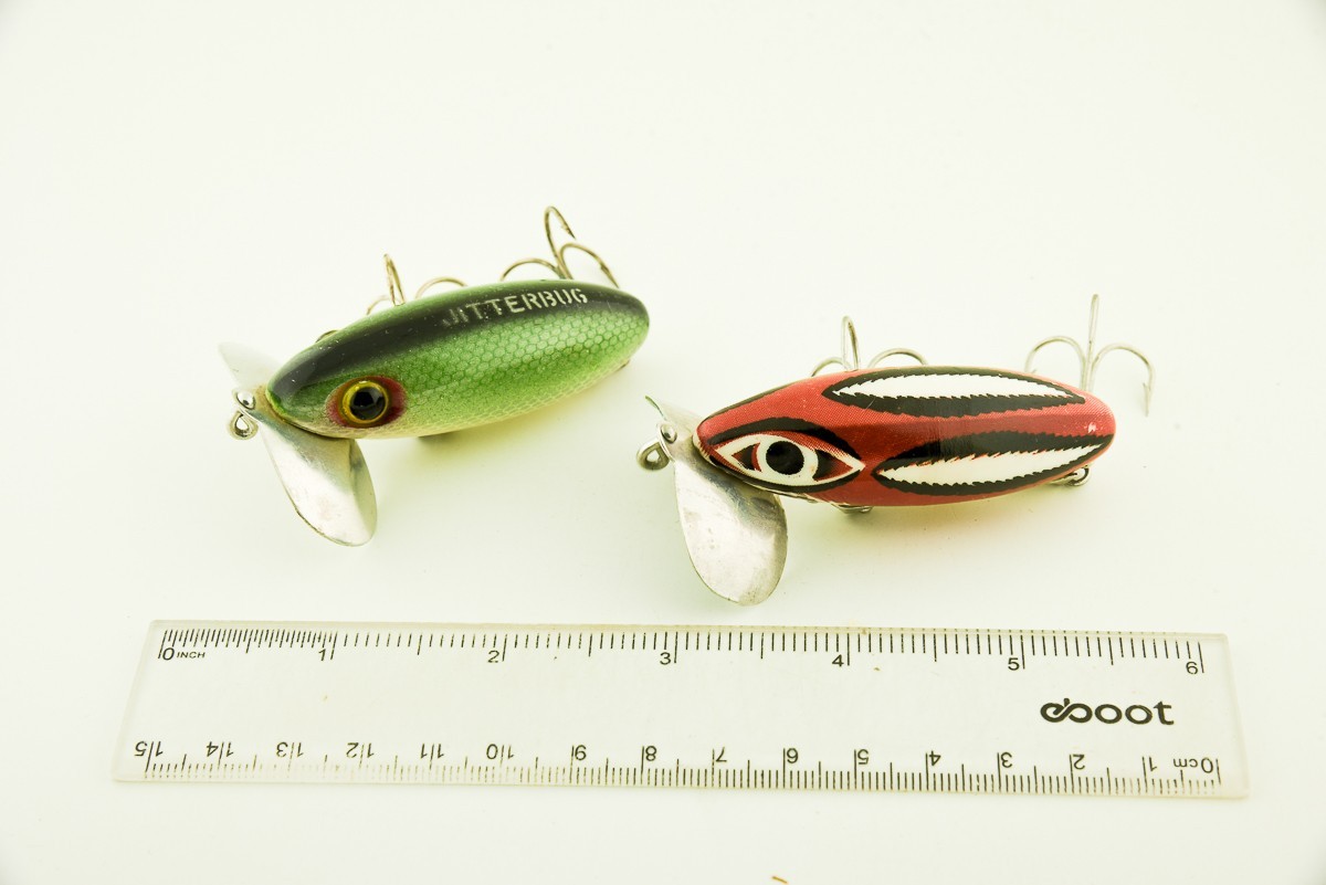 Vintage Fred Arbogast Jitterbug Minnow Antique Fishing Lure Lot of 2 ...