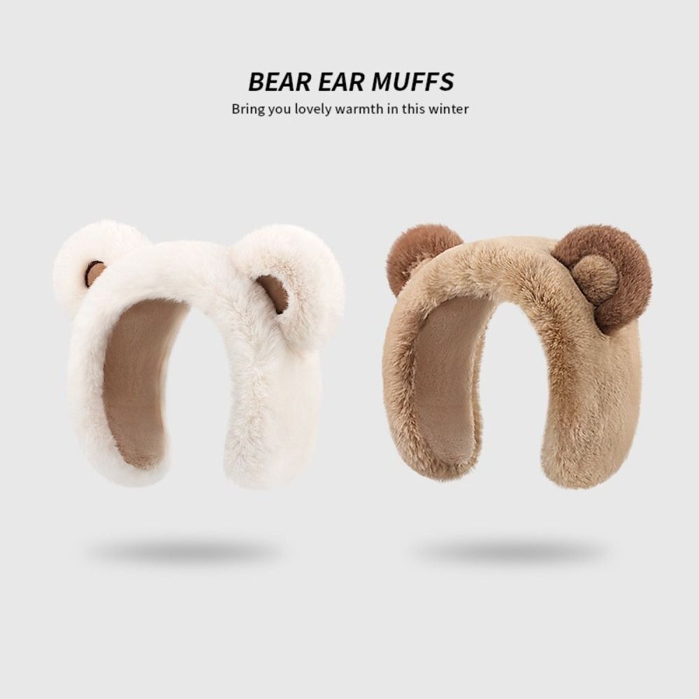 Cold Protection Ear Muffs Soft Plush Ear Cover Fashion Ear Bags Women ...