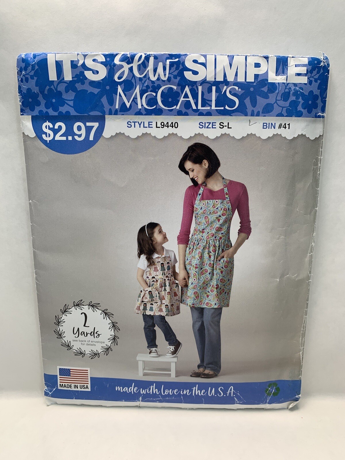 McCalls L9440 Misses and Child Apron Patterns S-L *Cut* 23795007290| eBay