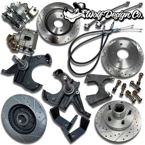 1973-1987 CHEVY C10 Lowering & Disc Brake Conversion 3/5 Drop 5 Lug Kit ...