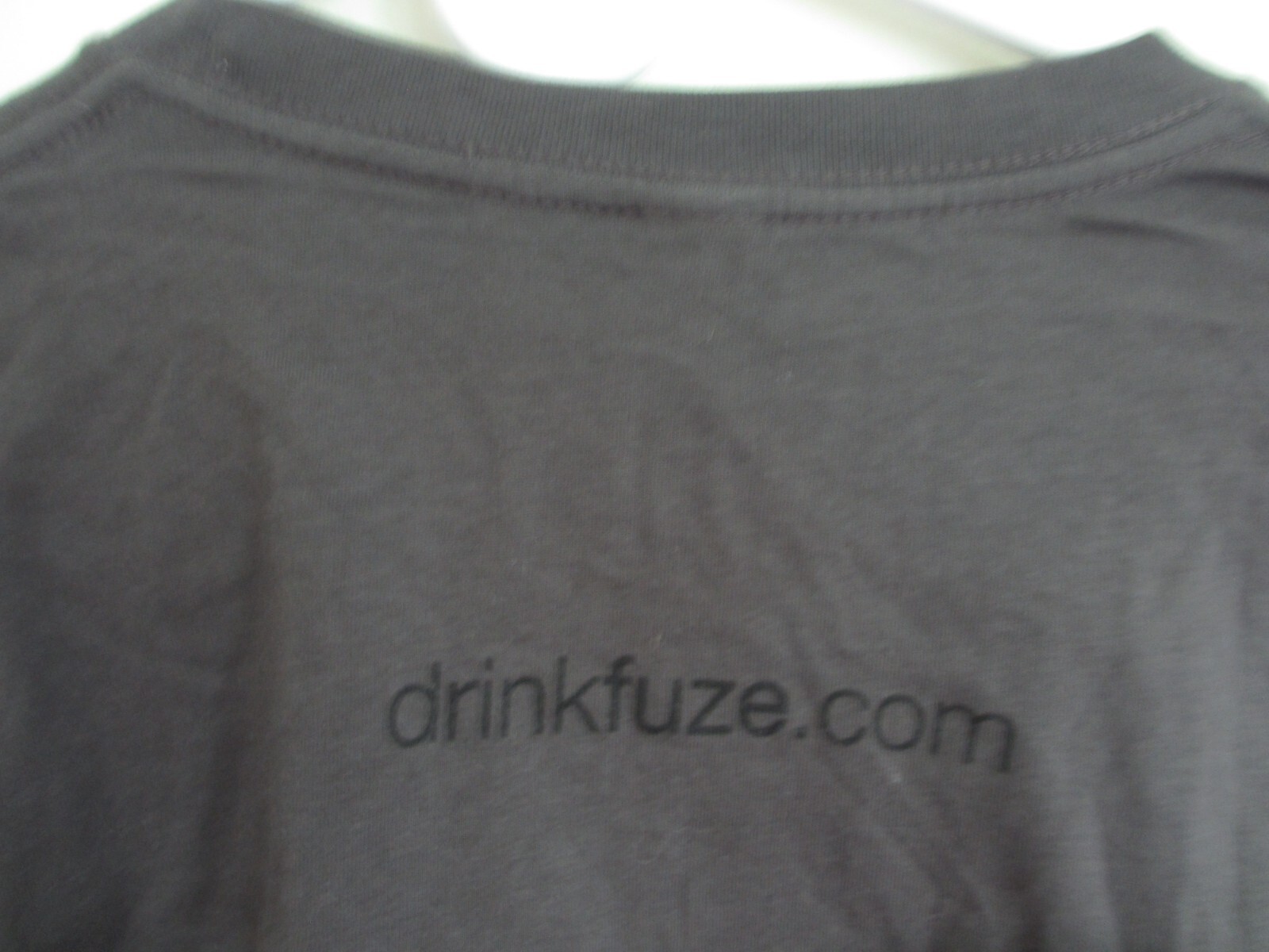 Fuze Energy Drink "Drink Positive" Charcoal Gray T-Sh… - Gem