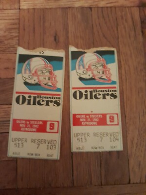 houston oilers ticket | eBay