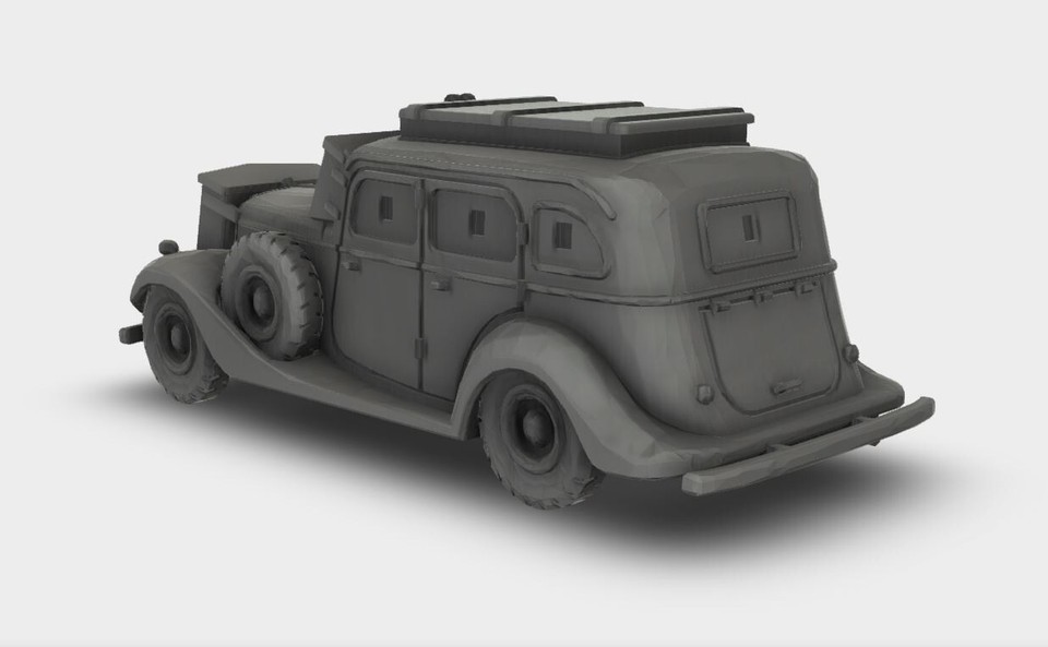 Humber Home Guard (Snipe) gepanzerter PKW WW2 Bausatz 3D Druck 1:87 - 1 ...