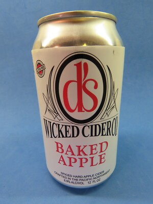 12 oz Craft Beer Can ~ D's Wicked Cider Co Baked Apple ~ Kennewick ...