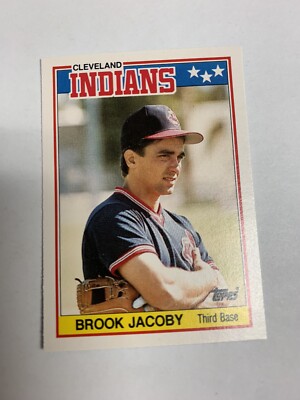 1988 Topps American Baseball Brook Jacoby Cleveland Indians | eBay