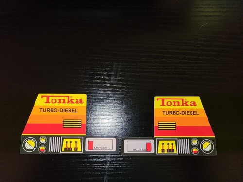 Mighty TONKA Turbo Diesel Cab T-9 Dozer VINYL DECAL peel and stick | eBay