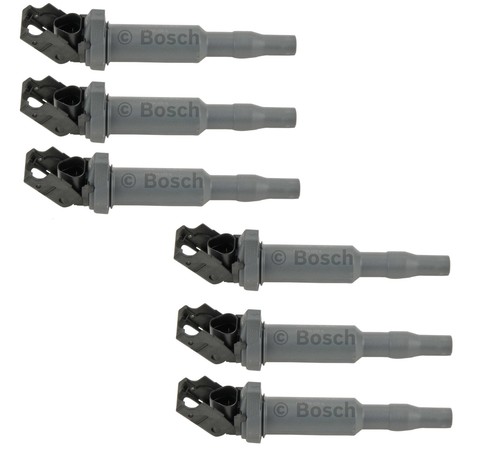 Bosch 0221504465 Set of 6 Direct Ignition Coils & Connectors For BMW ...