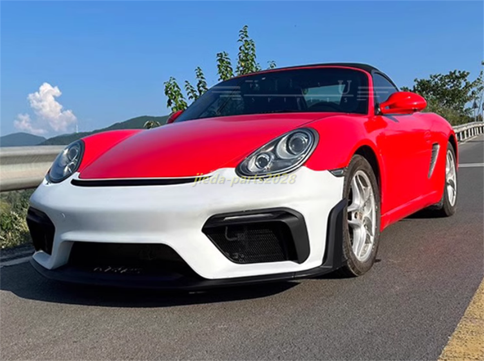 For Porsche 987 Boxster upgrade GT4 2005-2012 Half carbon Fiber car ...