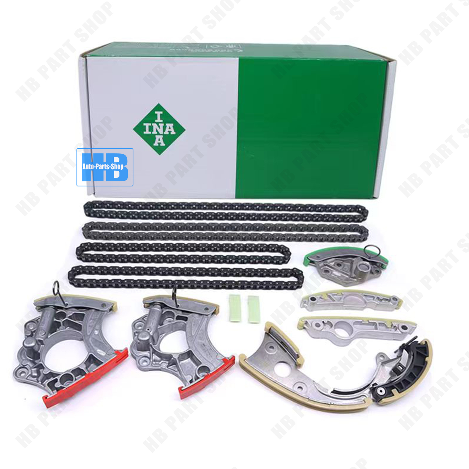 12X OEM INA Timing Chain Kit For Audi A4 A6 S5 Q5 Q7 A8 VW Touareg ...