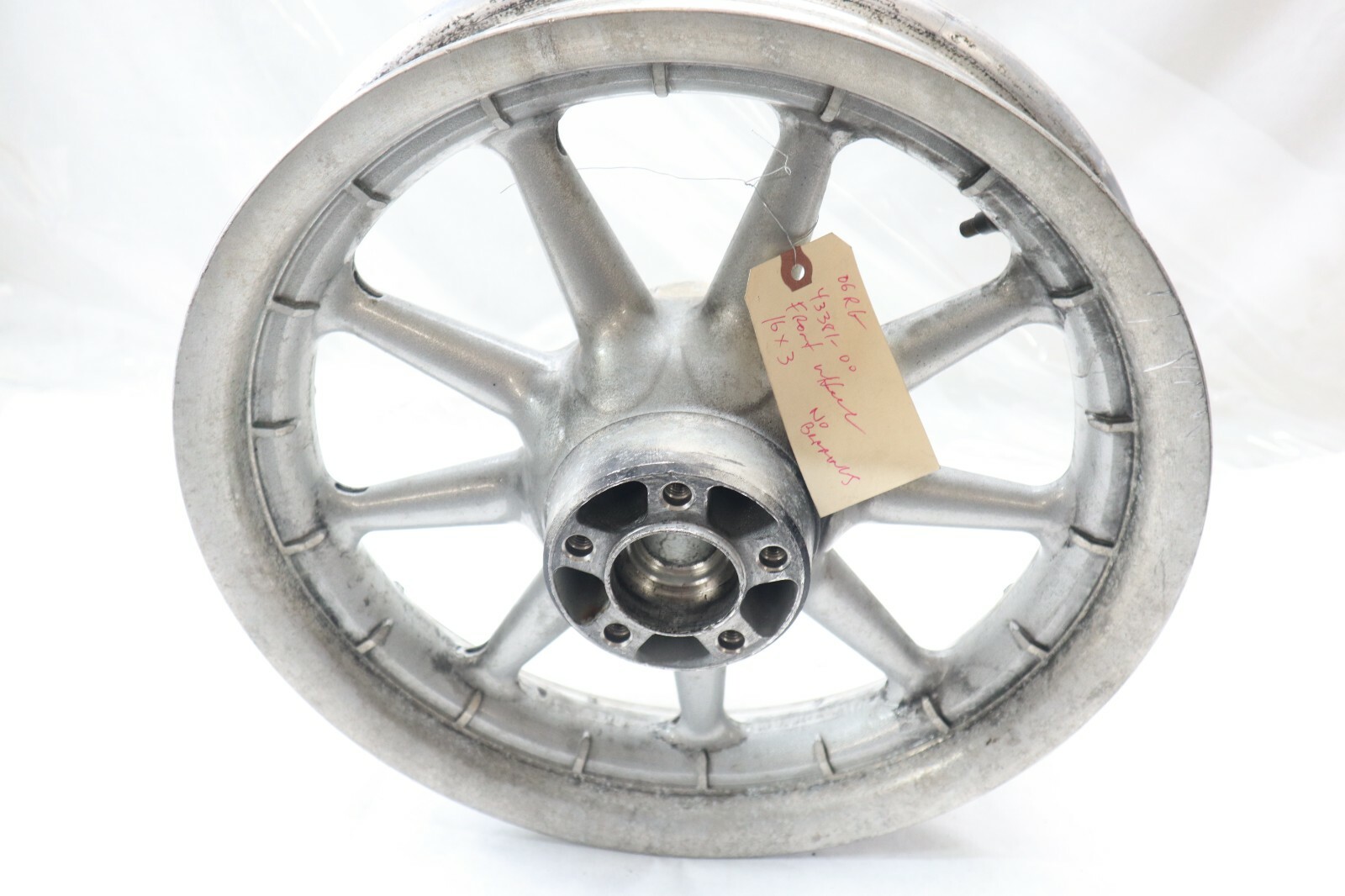 2000-2007 Harley-Davidson 9 Spoke Touring Front Wheel 43381-00 16x3 for ...