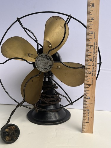 Awesome Vintage Signal Electric MFG Brass Blade Desk Fan | eBay