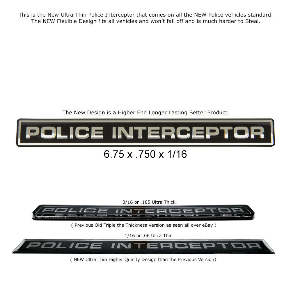 Fits Crown Vic Interceptor Emblem Decal Explorer Taurus | eBay