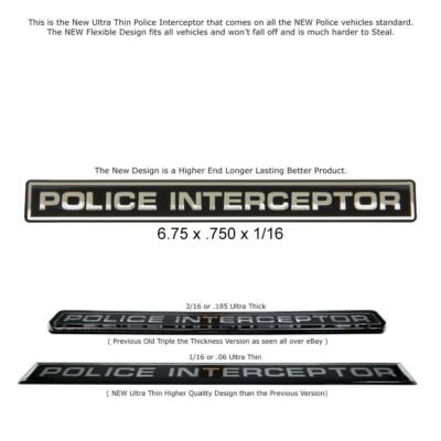 Fits Ford Crown Vic Interceptor Emblem Decal Explorer Taurus Upper ...