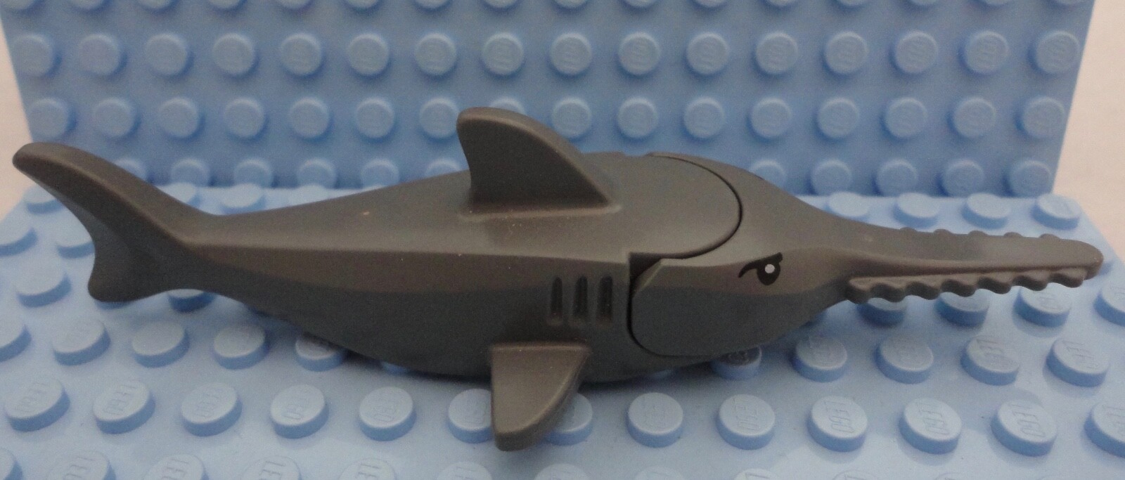 Lego Swordfish Shark Dark Grey from sets 60095, 60221, 70413~Sawfish | eBay