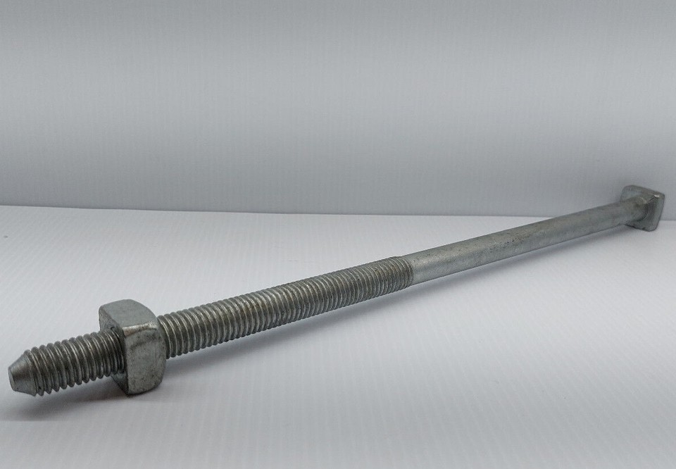 (Multi-Pack) MacLean J8814 5/8" x 14" Square Head Machine Bolt with Nut ...