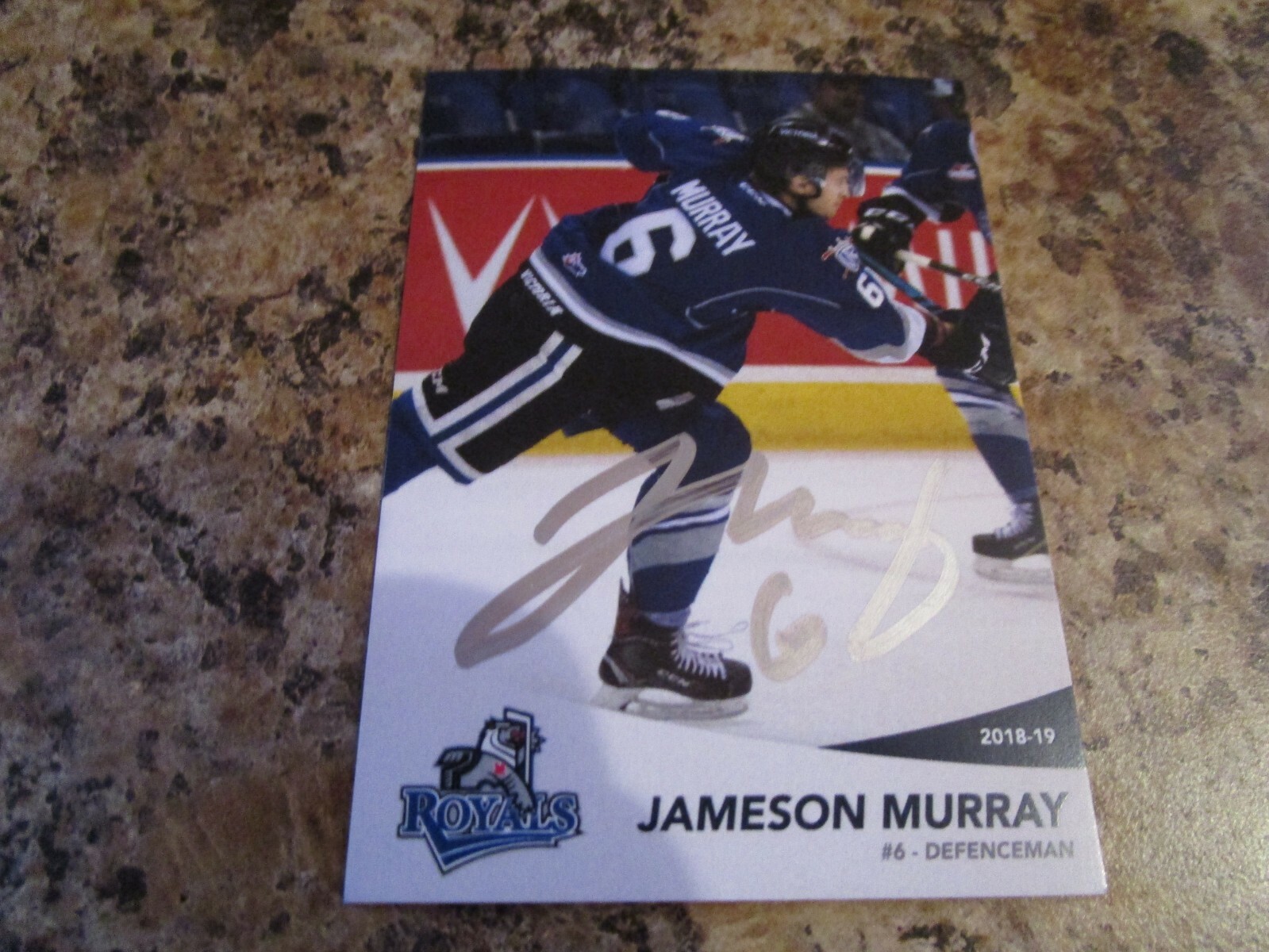 2018-19 VICTORIA ROYALS JAMESON MURRAY AUTOGRAPHED WHL PLAYER CARD | eBay
