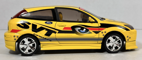 Yellow Ford Focus ZX3 SVT Tuner 1:24 Scale MOTORMAX Metal Diecast Car ...