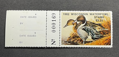 WTDstamps - 1982 WISCONSIN - State Duck Stamp - Mint OG NH **HUNTER ...