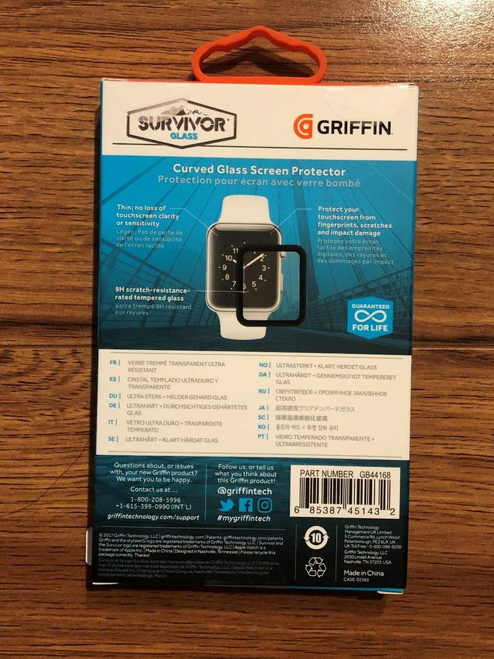 Griffin Survivor Glass Apple Watch Screen Protector 38 mm - New | eBay