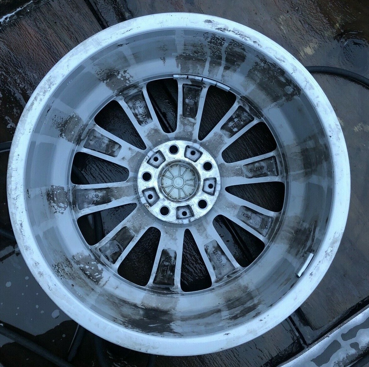 Genuine BMW OEM X3 F25 X4 F26 Reflexsilber VSpoke 307 8Jx18" alloy ...