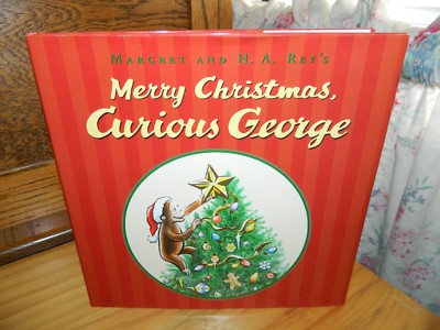 MERRY CHRISTMAS, Curious George HARDCOVER BOOK Margret and H.A. Rey ...