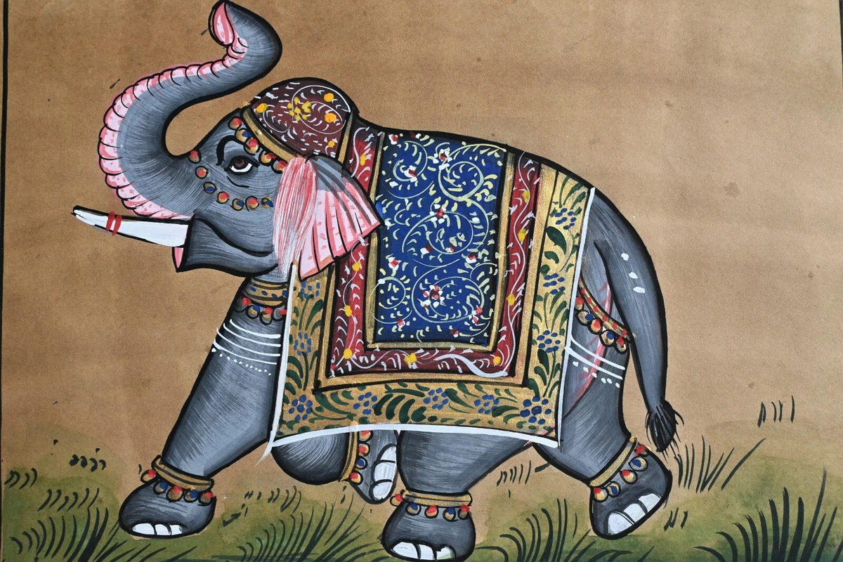 Traditional Indian Art Elephant