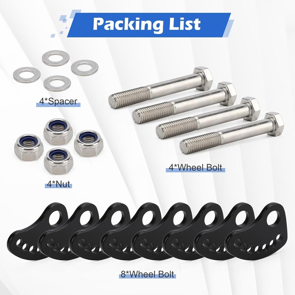 Camber Lock Alignment Fix Upper Arm Cam Bolt Kit For Chevy Silverado ...