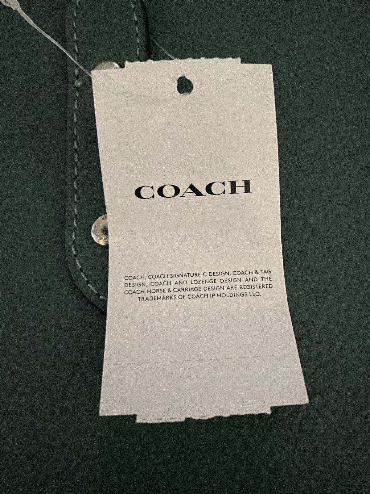 Coach 72673 Leather Town Tote in Dark Turquoise for sale online | eBay