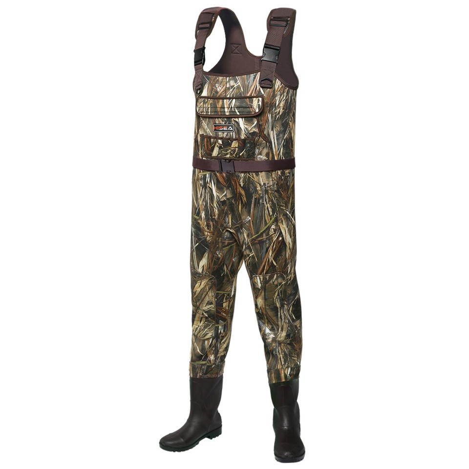 HISEA Neoprene Chest Waders 200G Insulated Bootfoot Fishing Duck ...