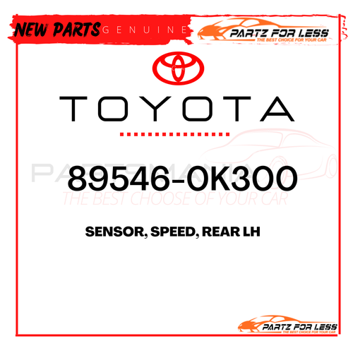 89546-0K300 TOYOTA GENUINE SENSOR, SPEED, REAR LH 895460K300 NEW OEM | eBay